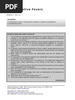 Postoperative Fever Management Guide | PDF | Sepsis | Surgery
