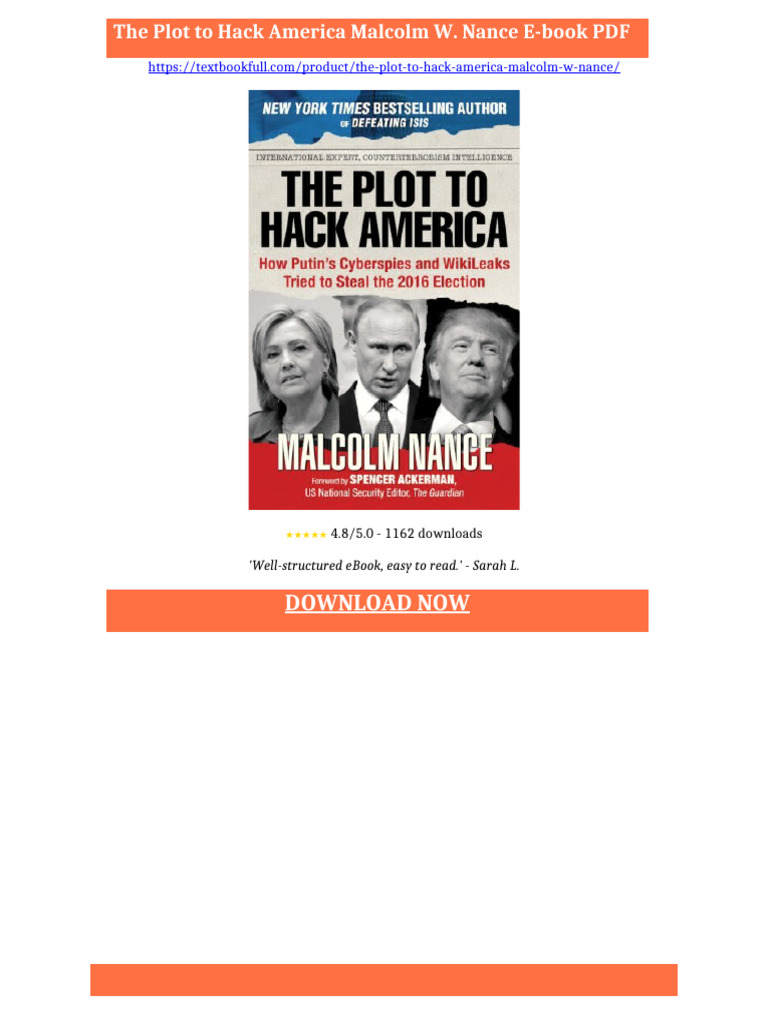 The Plot to Hack America Malcolm W. Nance eBook 2026 full release | PDF ...