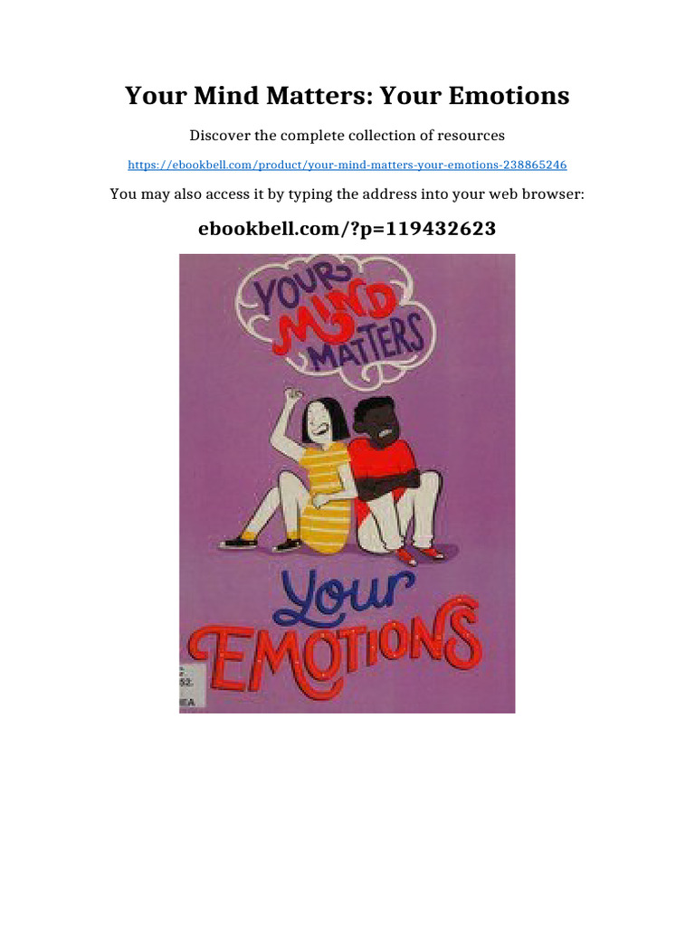 Your Mind Matters: Your Emotions Ready to Read | PDF | Intellectual ...
