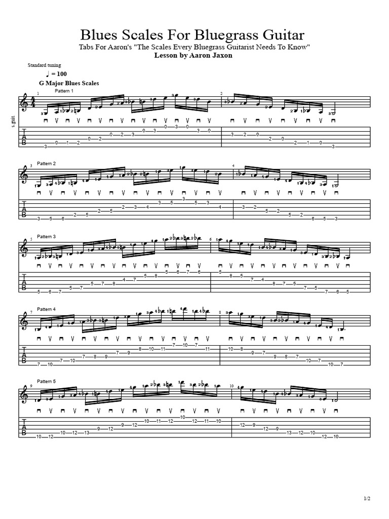 Jaxon Scales 1 | PDF | Scale (Music) | Irish Musical Instruments