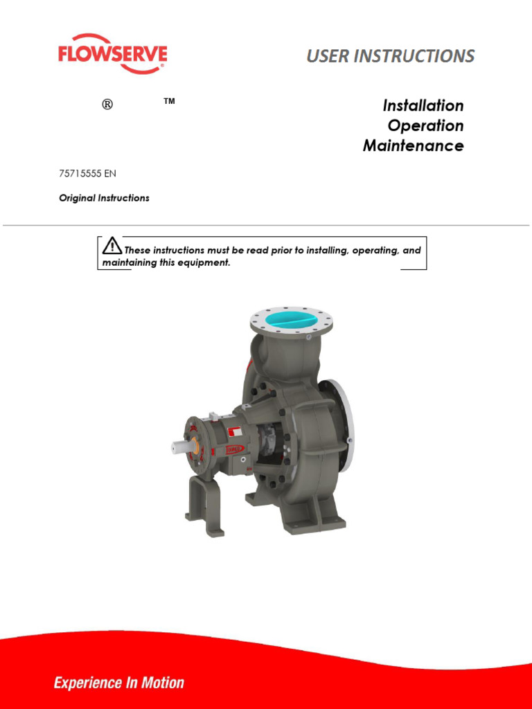 Durco M3 G4 Manual | PDF | Pump | Safety