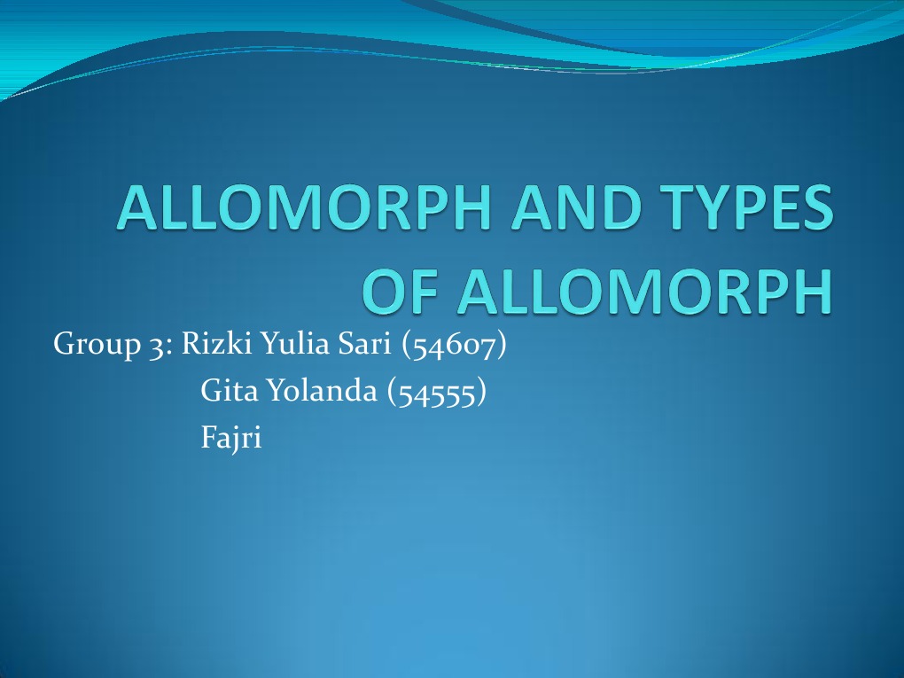 Allomorph and Types of Allomorph | PDF | Plural | Language Families