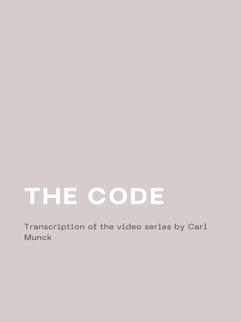 The Code Carl Munck Videos Transcriptions | PDF | Area | Pi