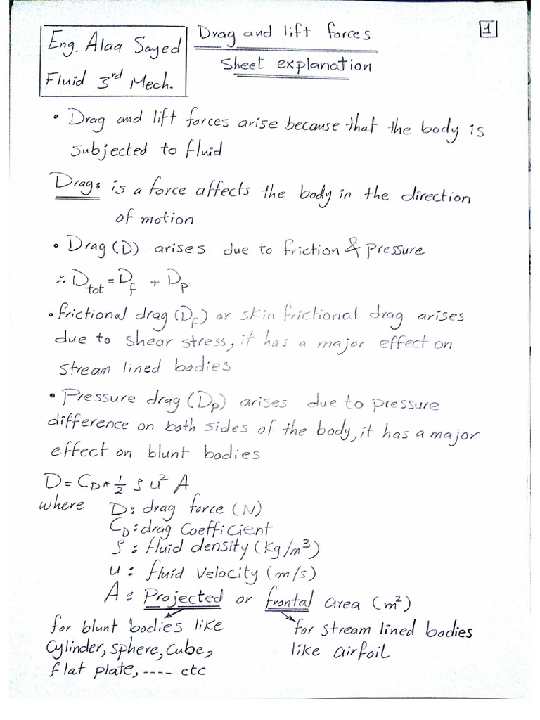 Fluid 3 - 2 - Drag&Lift | PDF