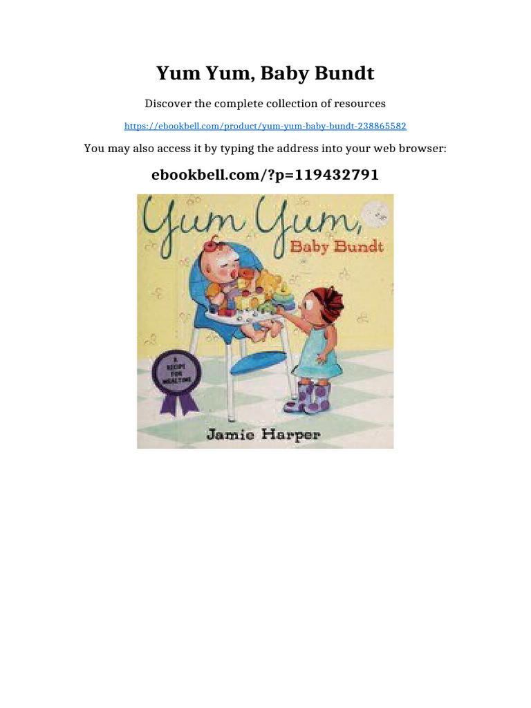 Yum Yum, Baby Bundt Latest PDF 2025 | PDF | Identity (Social Science ...