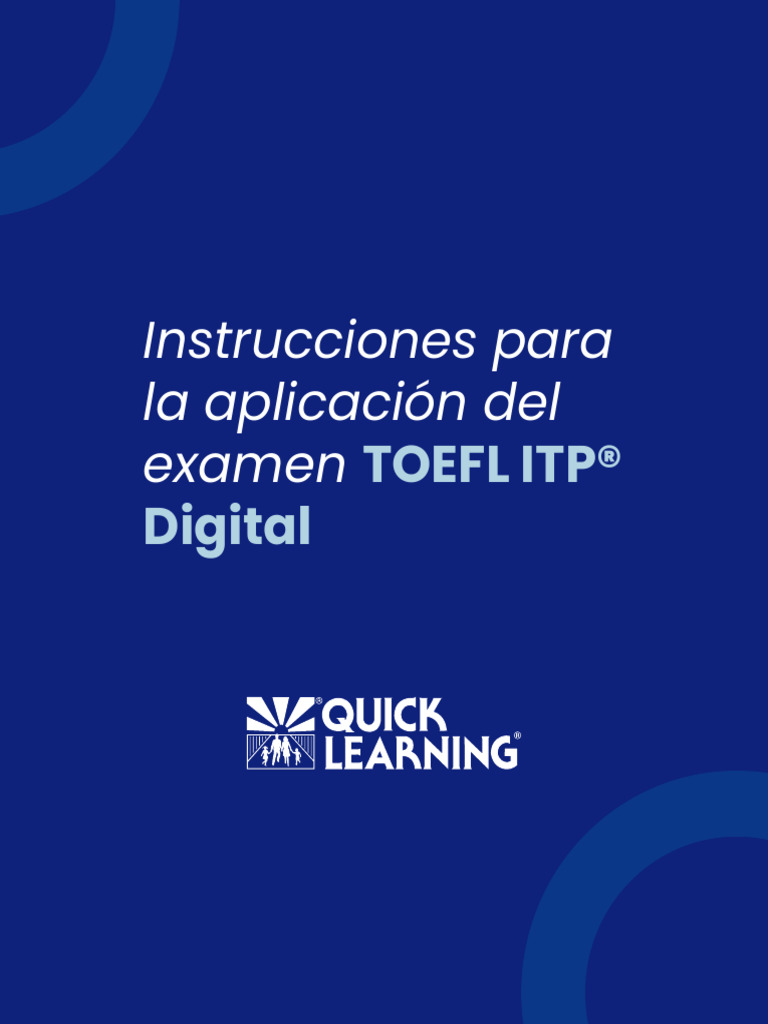 At Home_QL_Instrucciones TOEFL Digital_ (1) | PDF | Microsoft Windows ...
