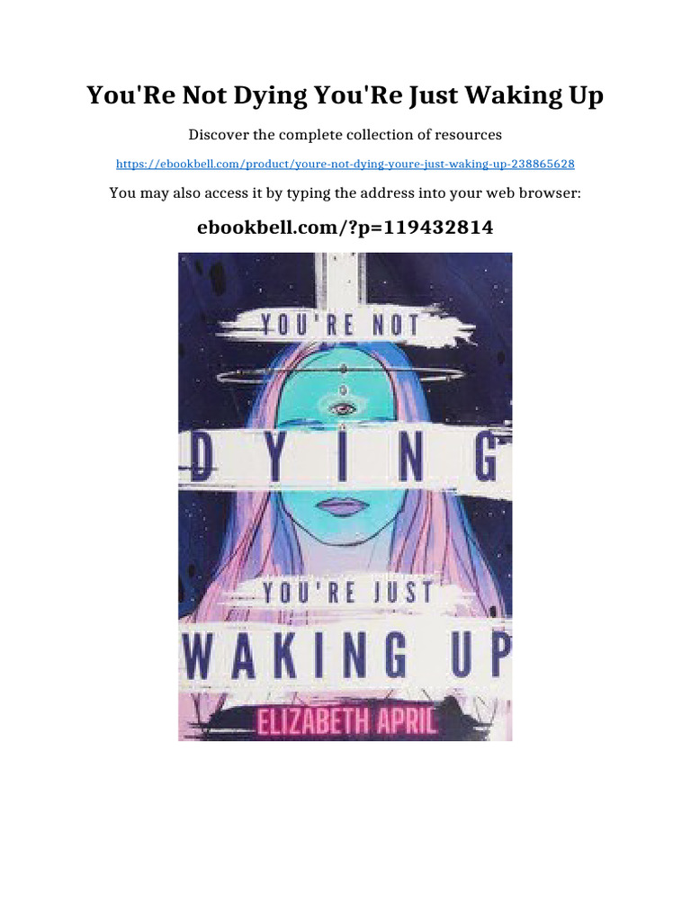 You're not dying you're just waking up online reading | PDF | Lawsuit ...