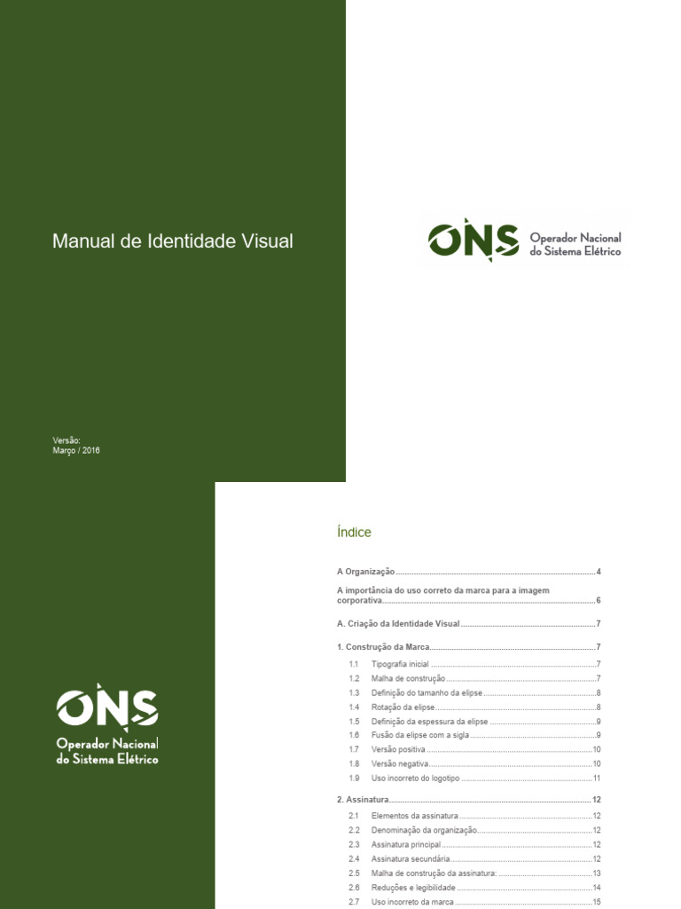 Manual Identidade Visual ONS Final | PDF | Ciano | Cor