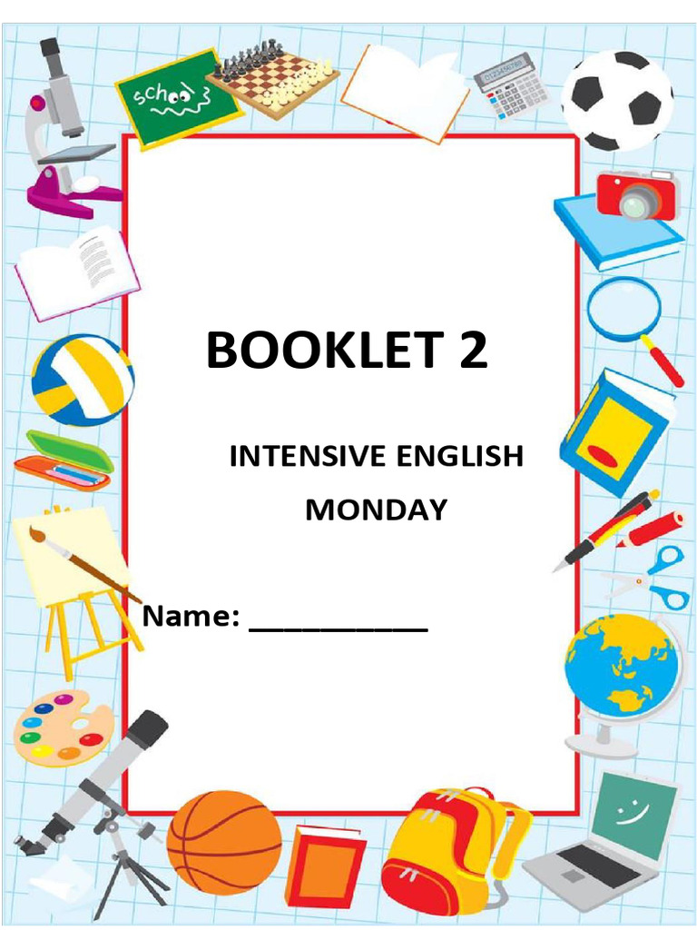 BOOKLET 2 Intensive English - MONDAY 2025 | PDF