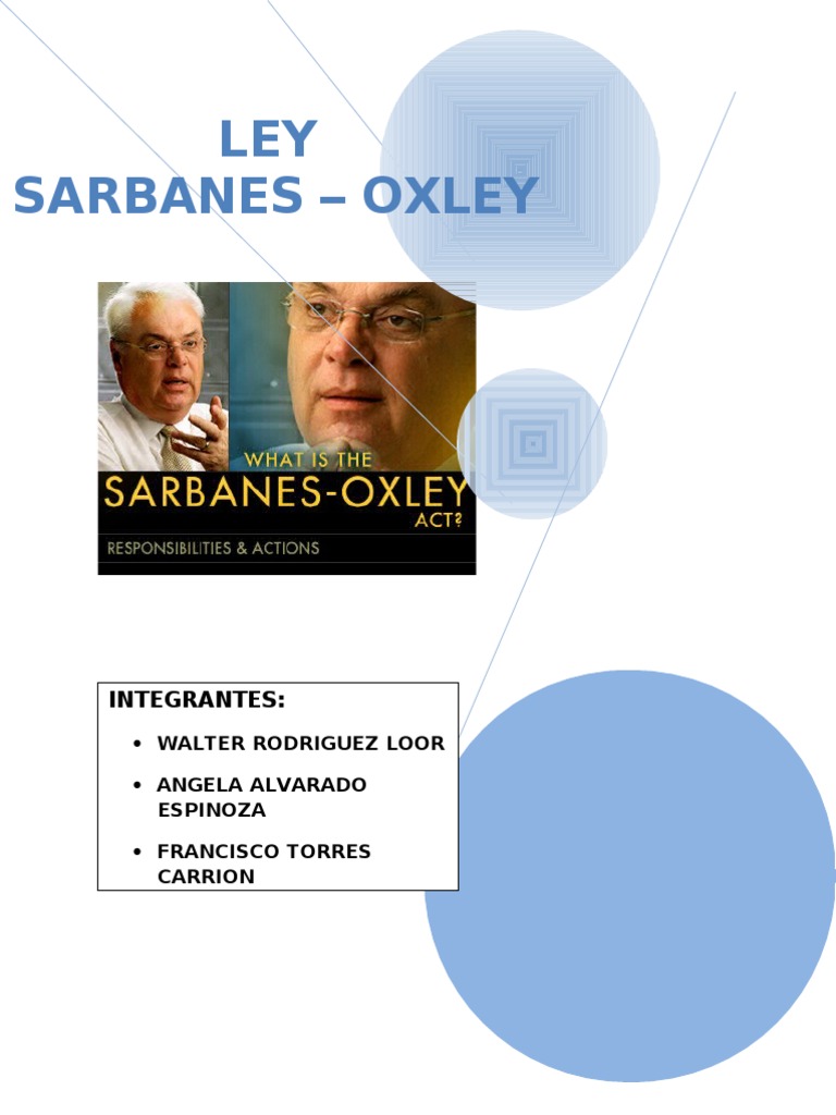 Ley Sarbanes Pdf Enron Sarbanes Oxley