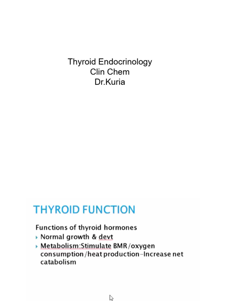 Endocrinology Thyroid | PDF