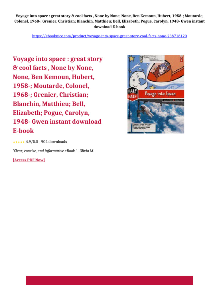 Voyage into space : great story & cool facts , None by None, None, Ben ...