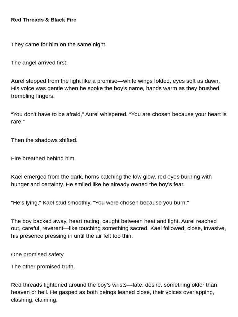 Red Threads & Black Fire Fanfic | PDF