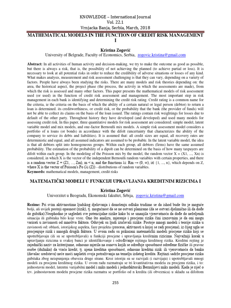 Mathematical Models in the Function of C | PDF