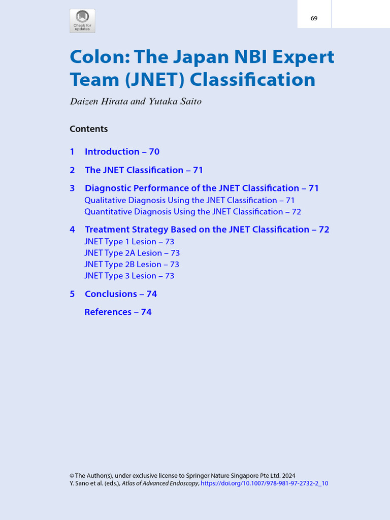 Atlas of Advanced Endoscopy JNET | PDF | Colorectal Cancer | Oncology