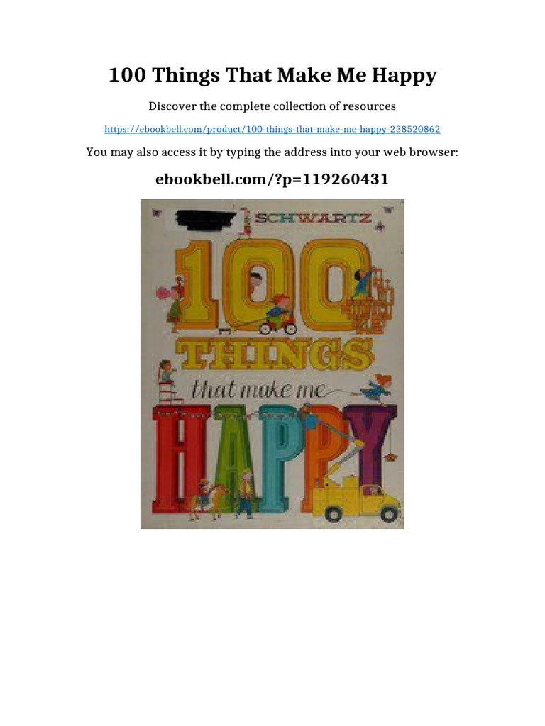 100 things that make me happy online pdf | PDF | Liberalism ...