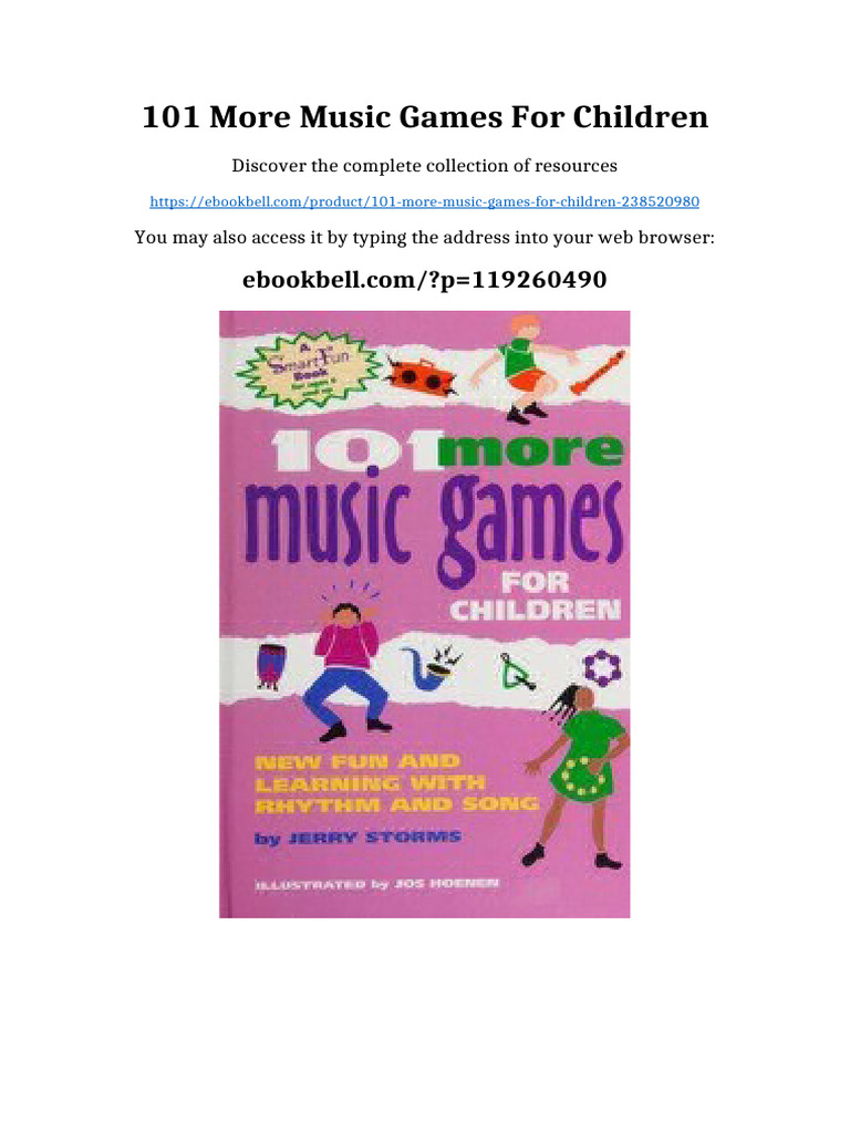 101 More Music Games For Children Full | PDF | Salad | Parsley