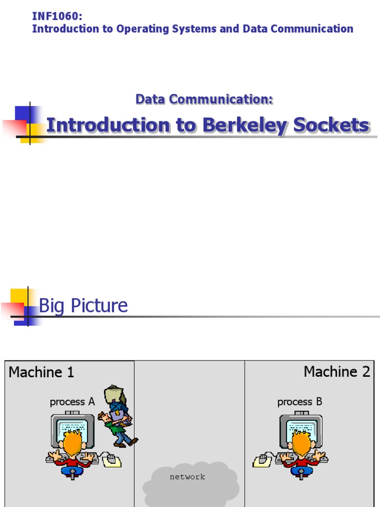 Introduction To Berkeley Sockets: Data Communication | PDF | Network ...