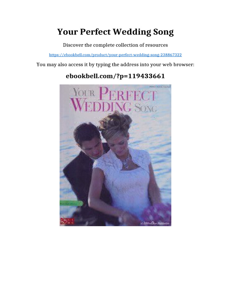 Your Perfect Wedding Song No Waiting Time | PDF | News | Multinational ...