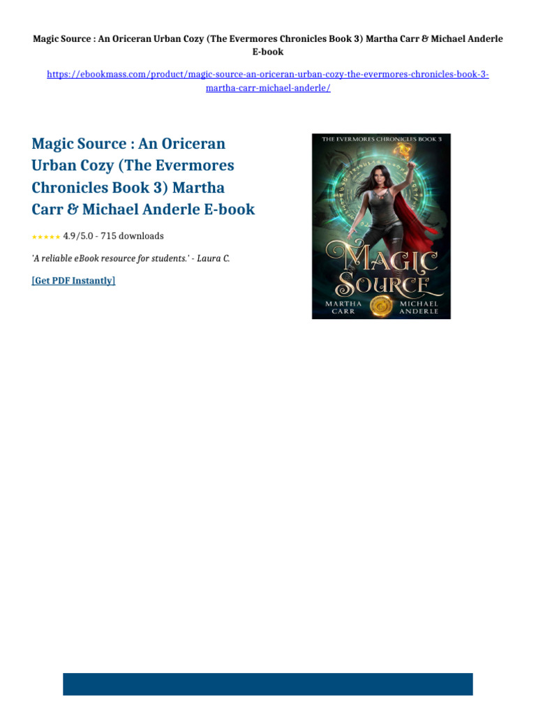 Magic Source : An Oriceran Urban Cozy (The Evermores Chronicles Book 3 ...