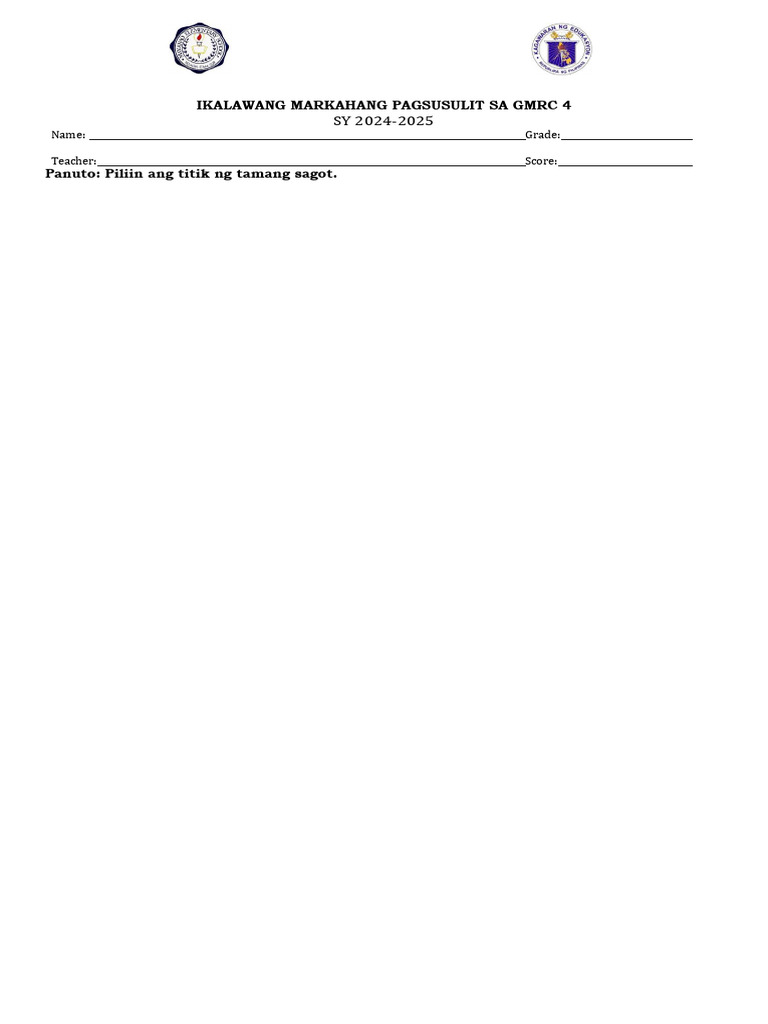 GMRC 4 Exam | PDF
