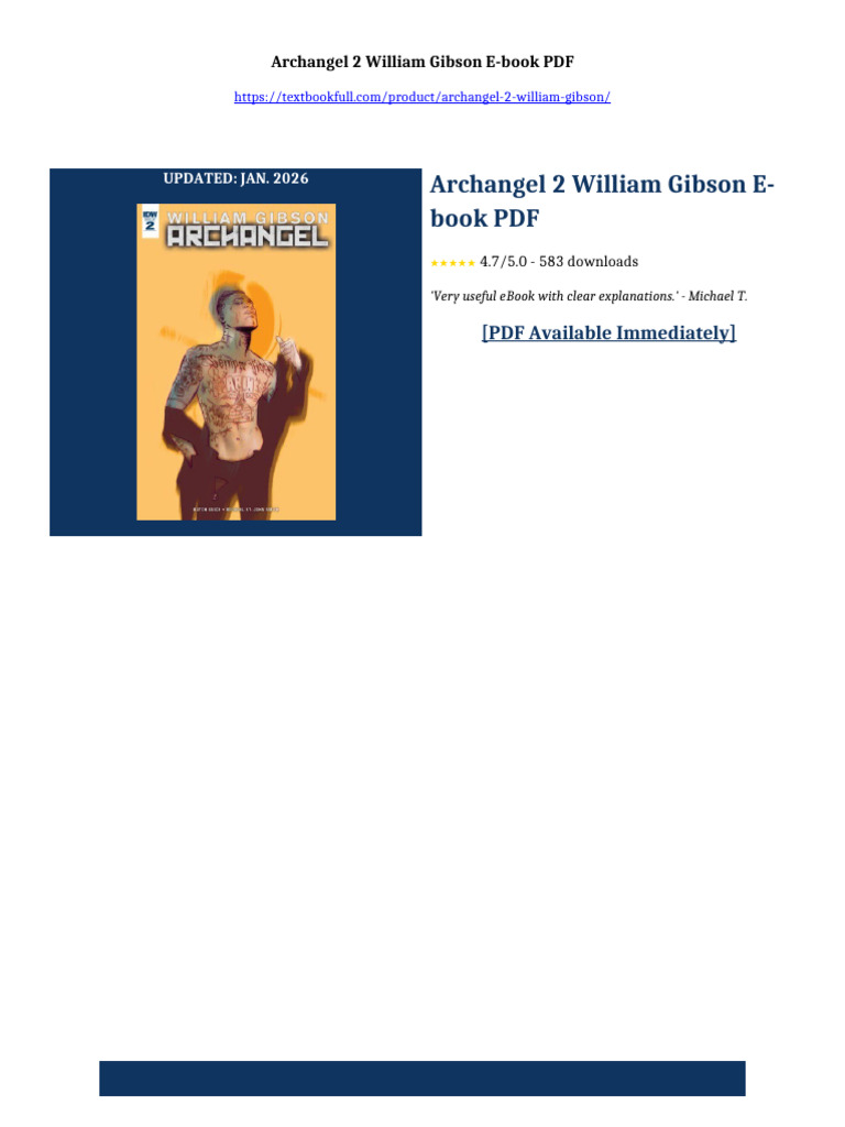 Archangel 2 William Gibson eBook long-form edition | PDF | Arduino