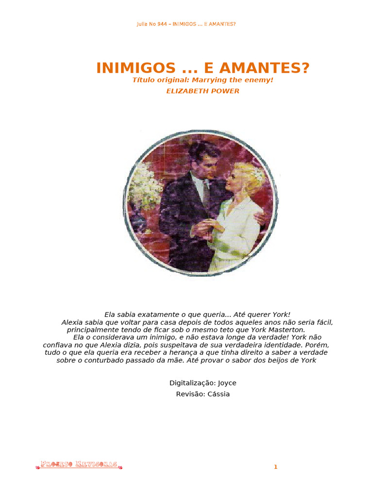 Julia - 944 - Inimigos Ou Amantes - Elizabeth Power | PDF | Família | Morte