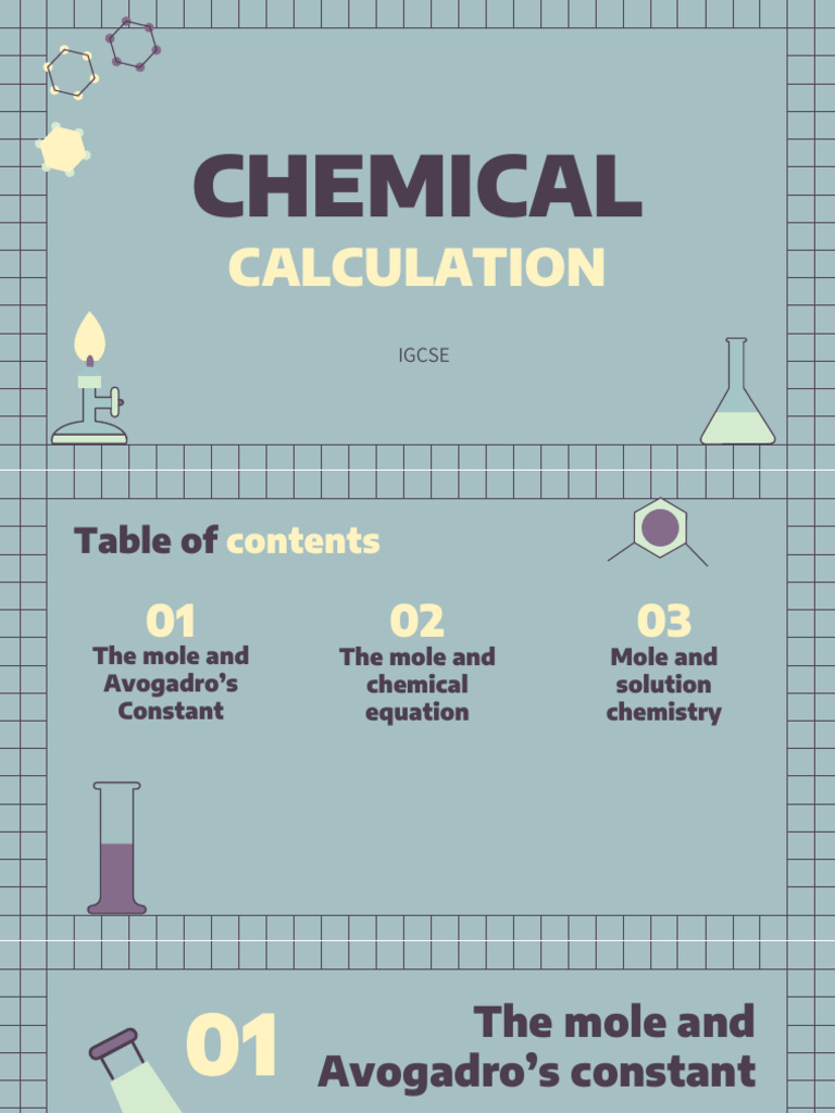 Chemical Calculation | PDF | Mole (Unit) | Atoms