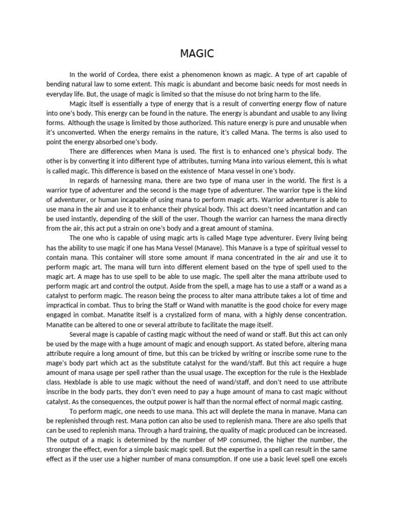 Magic | PDF | Magician (Fantasy)