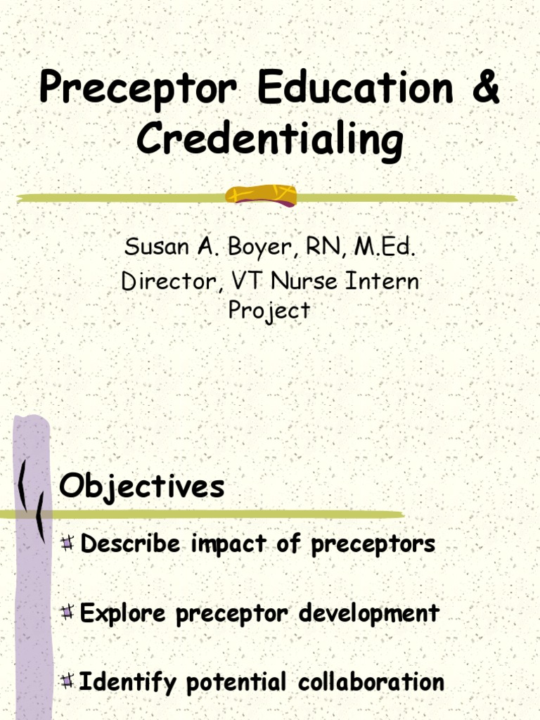 Preceptor PPT - HTML | PDF | Critical Thinking | Nursing