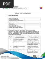 Market Scoping Checklist Template | PDF