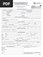 Formato V1J para Padrón Vehicular Jalisco | PDF | Vehículos | Transporte