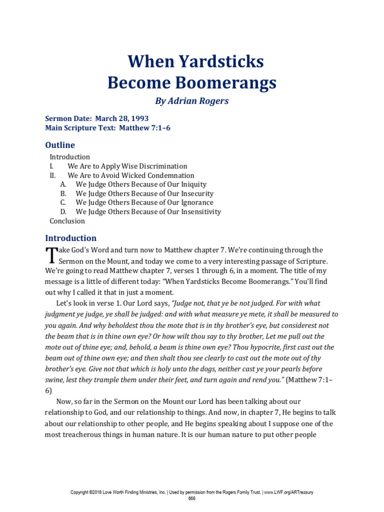 When Yardsticks Become Boomerangs | PDF