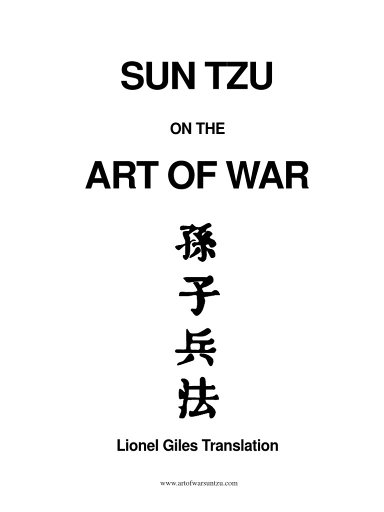 Sun Tzu's Art of War: Giles Translation | PDF | Law | History