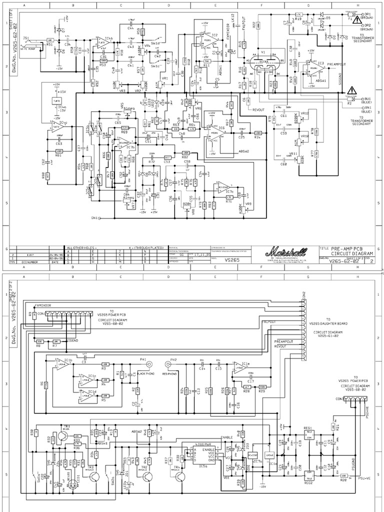 Marshall Valve State VS265 Schematic | PDF