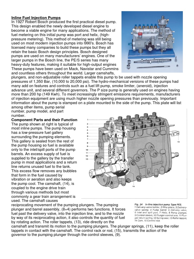 Inline Fuel Injection Pumps | PDF
