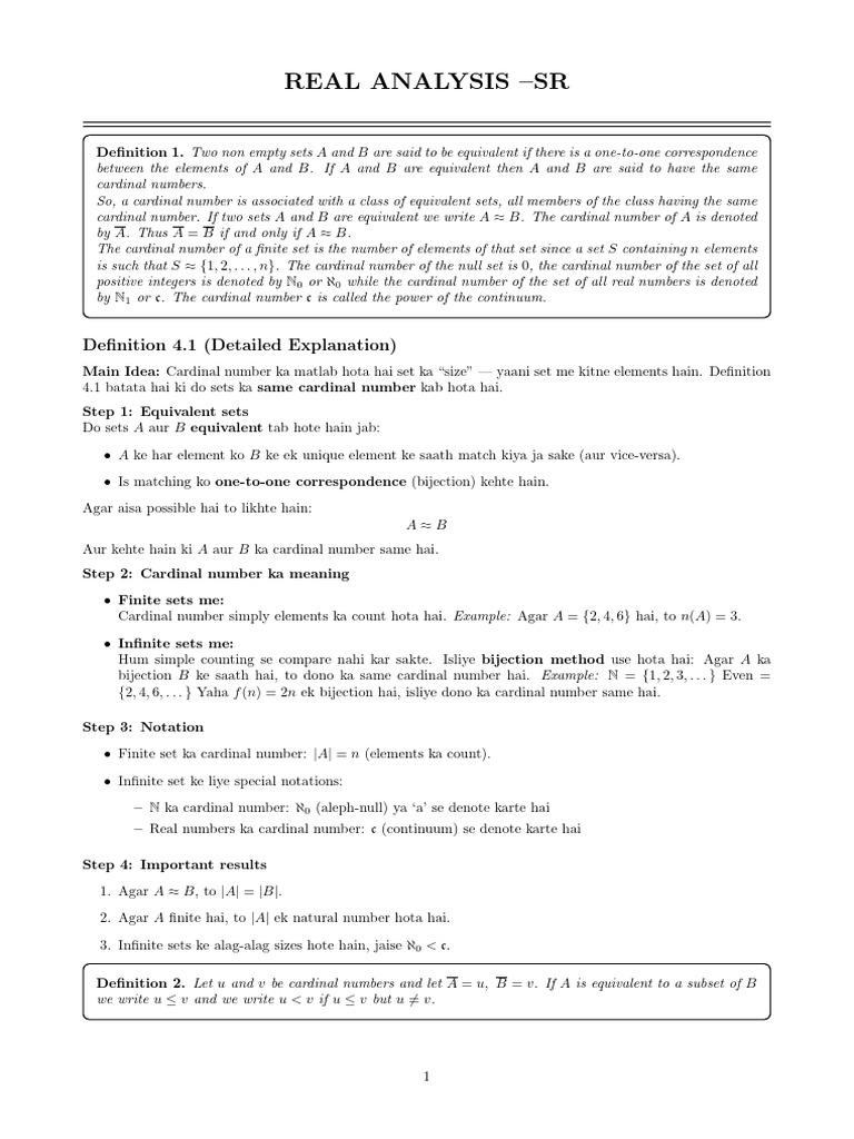 Real Analysis Sem 5 | PDF | Infinity | Mathematical Objects