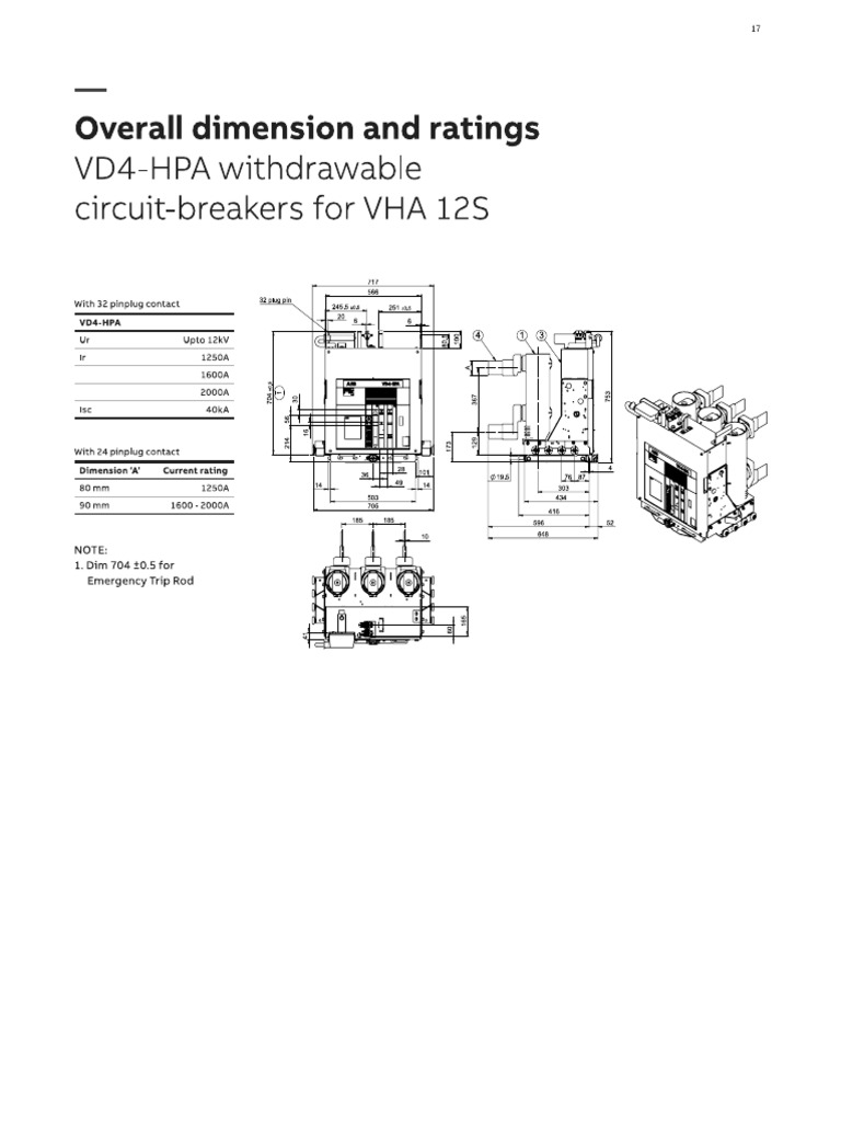 VD4-HPA Dimensional Drawing | PDF