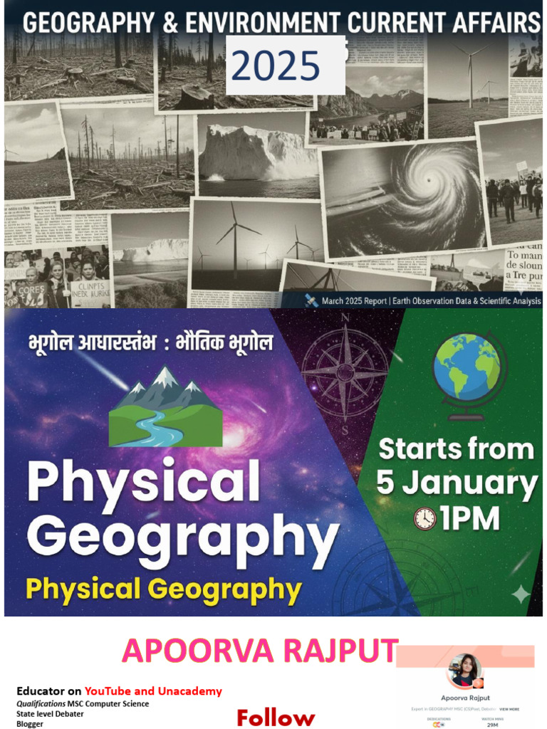 Complete Geo Env Current Affairs 2025 | PDF