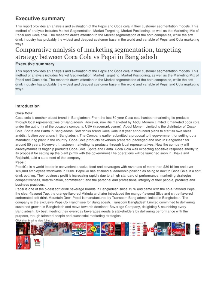 Comparative Analysis of Marketing Segmentation, Targeting Strategy ...