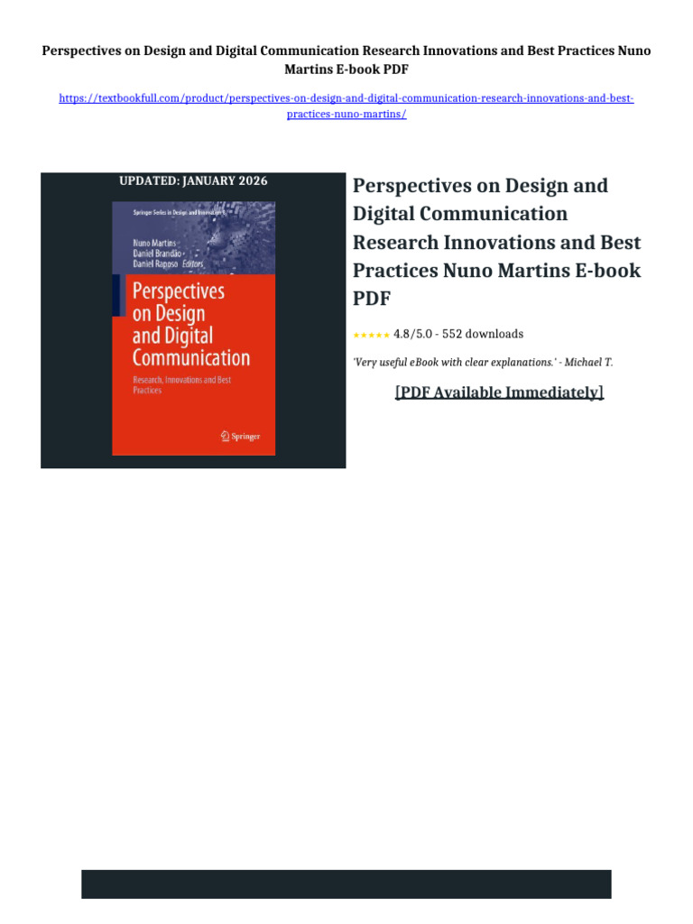 Perspectives on Design and Digital Communication Research Innovations ...