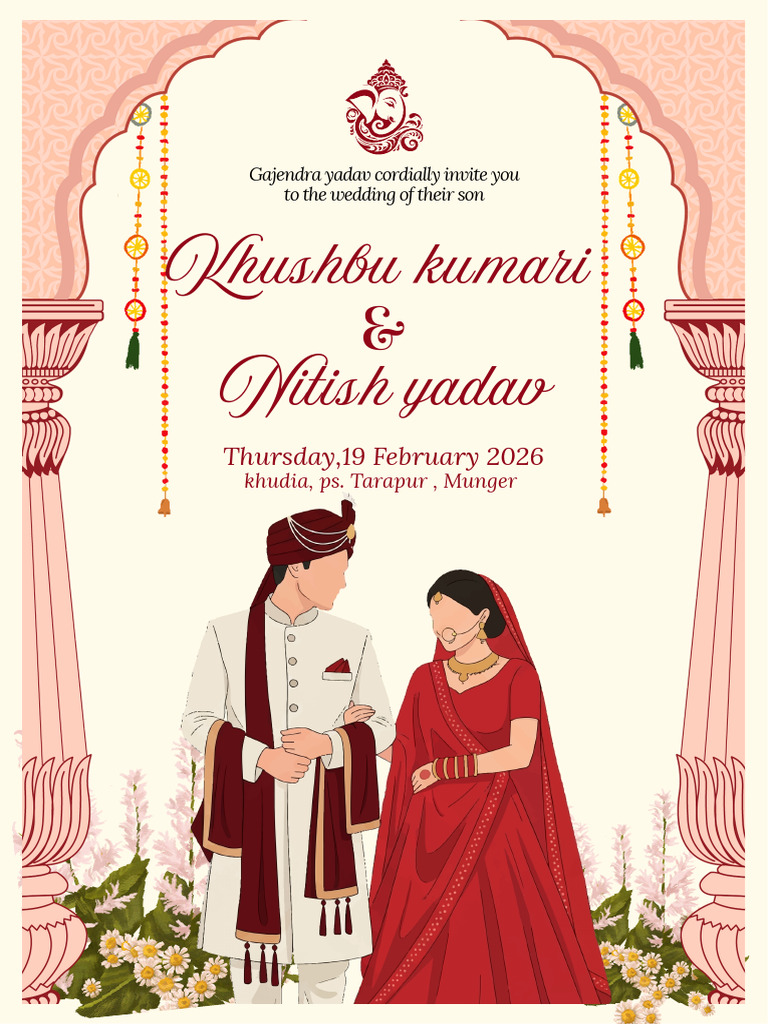 Nitish Yadav Wedding Card 20260205 203443 0000 | PDF