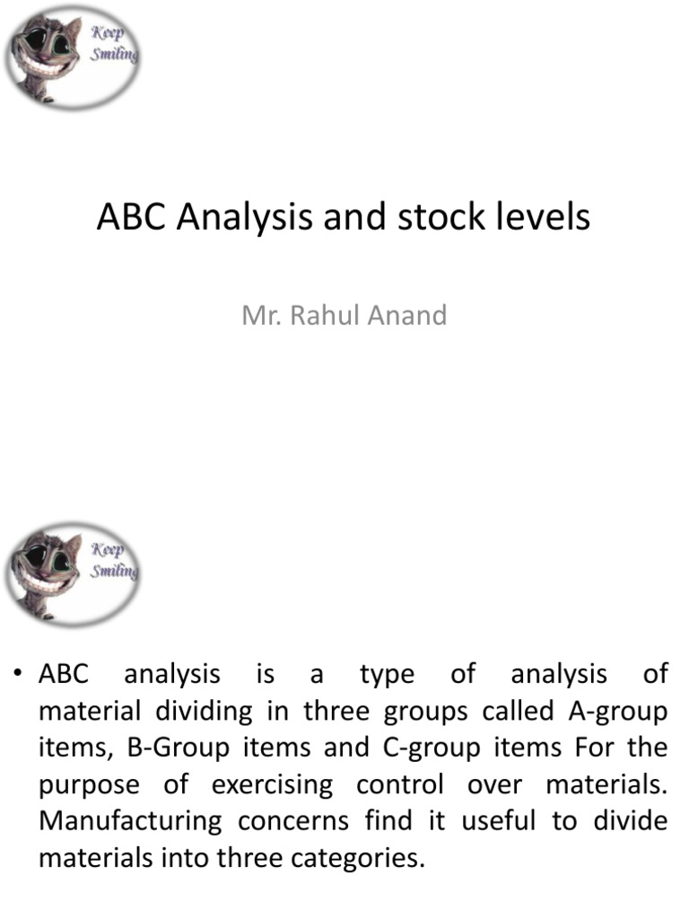 ABC Analysis | PDF | Profit (Accounting) | Inventory