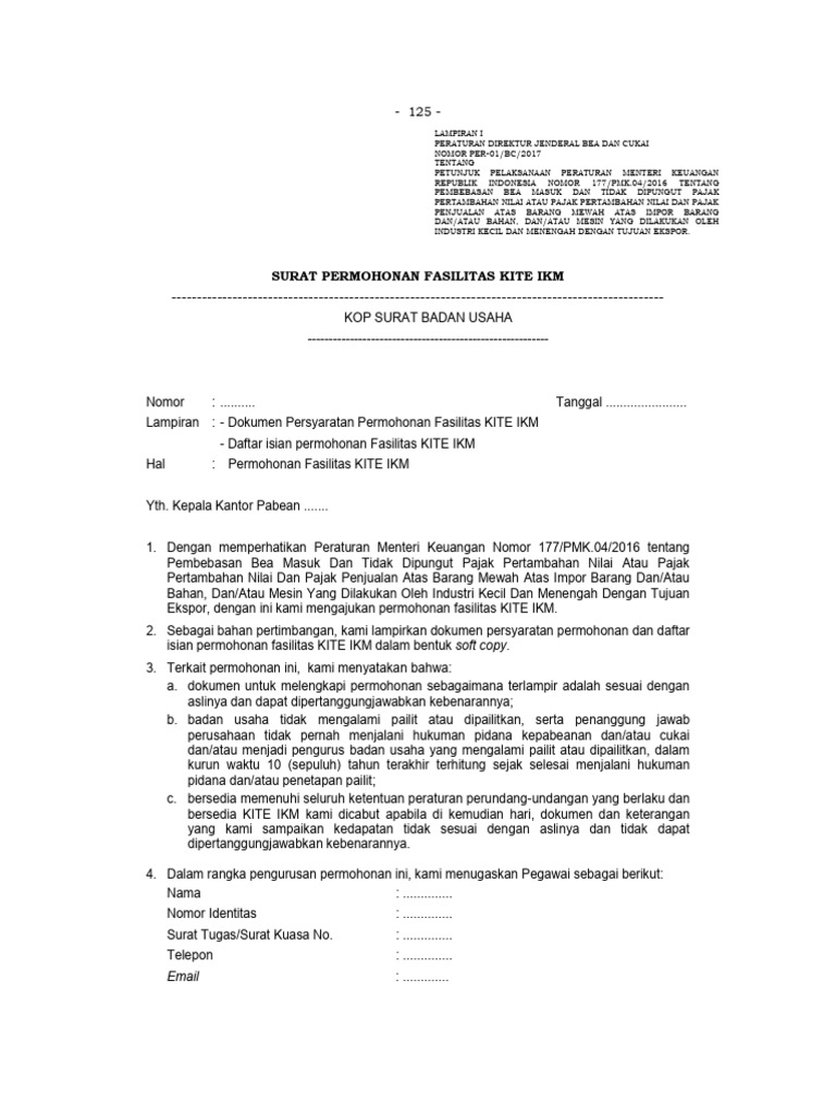 Permohonan Kite Ikm | PDF