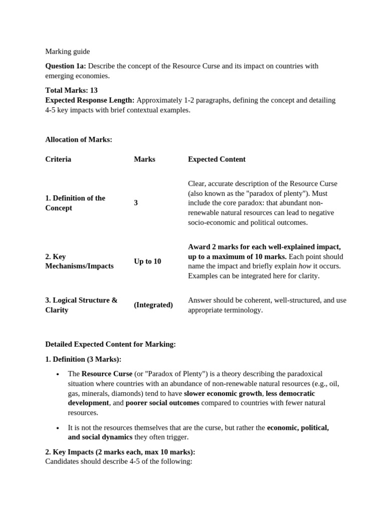 Principles of Resource Exploitation and Management | PDF ...
