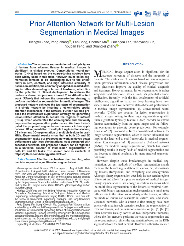 Prior Attention Network for Multi-Lesion Segmentation in Medical Images ...