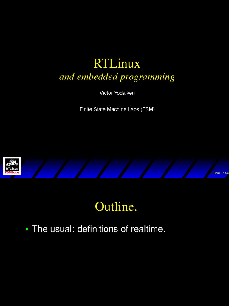 Rtlinux: and Embedded Programming | Download Free PDF | Real Time ...