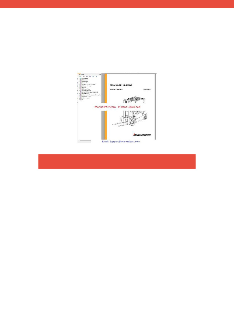 Jungheinrich Forklift Efg 430 Ge115 440dz Spare Parts Manual Fn426937 | PDF