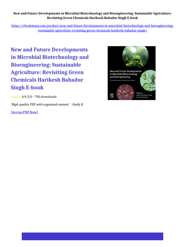 New and Future Developments in Microbial Biotechnology and ...