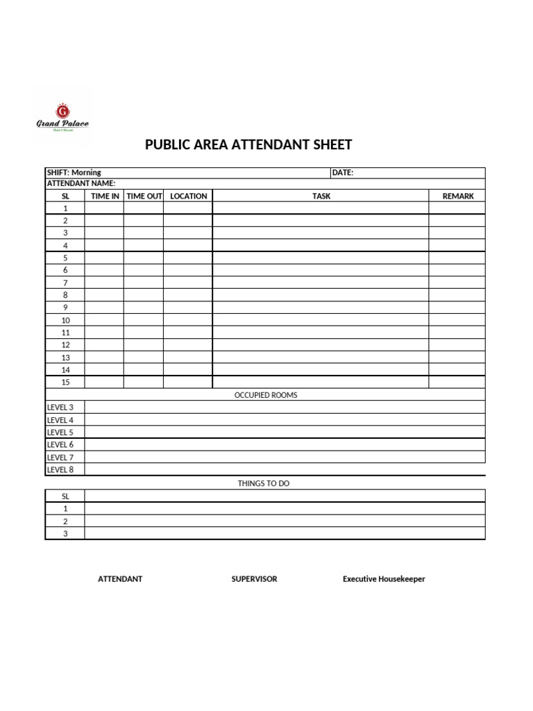 Morning Shift Worksheet | PDF